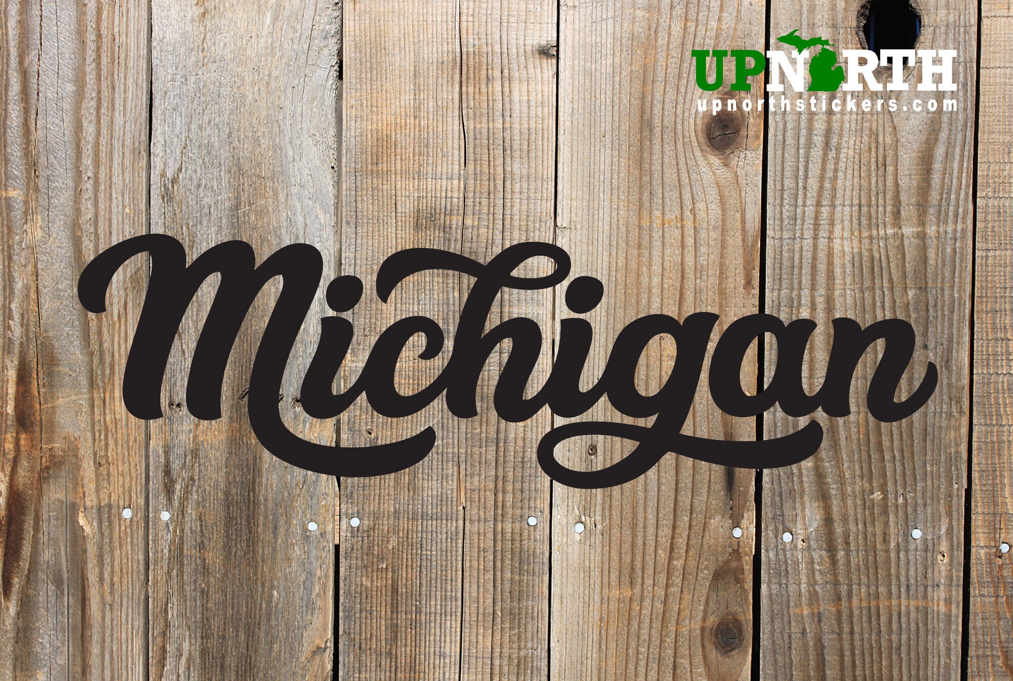 Michigan Cursive Lettering Custom Vinyl Wall Or Vehicle | Etsy