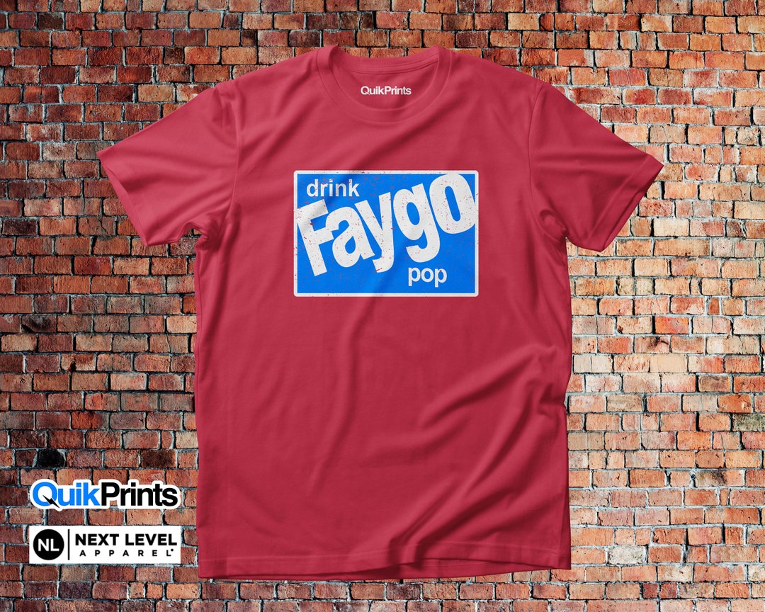 Drink Faygo Pop Retro Sign standard Print DTG Printed Soft Premium ...