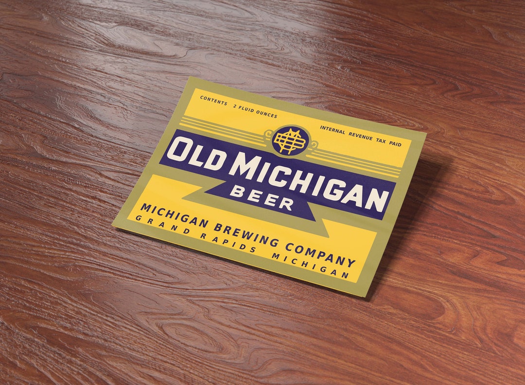 Old Michigan Beer Sticker 3 Sizes to Choose From - Etsy