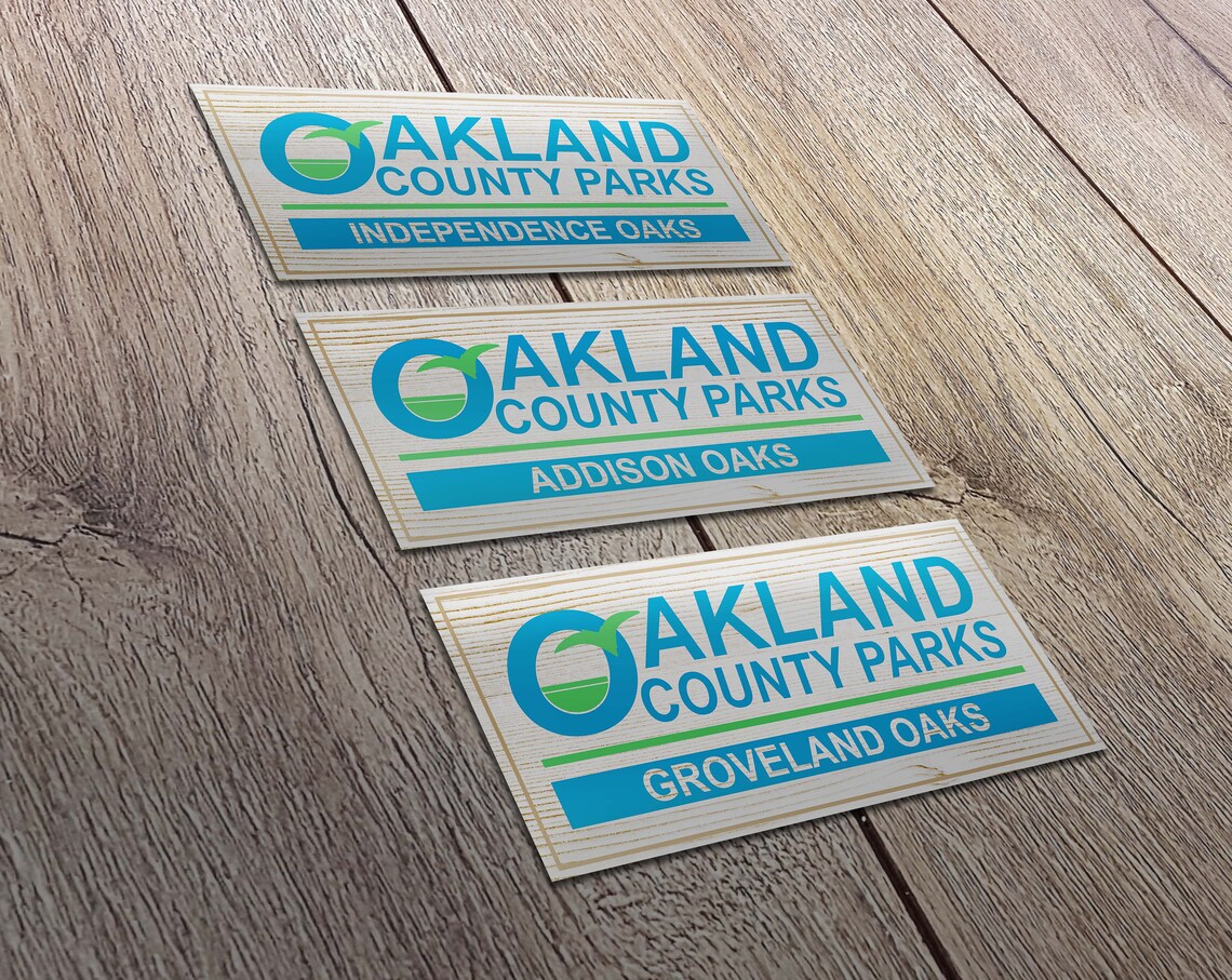 Sticker Oakland County Parks Michigan 3 Sizes to Choose - Etsy