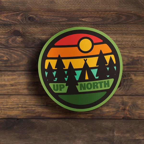 Up North Sticker - Etsy
