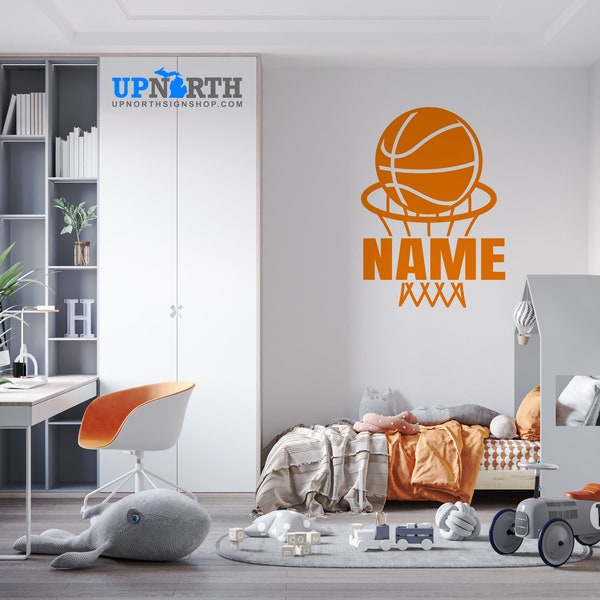 Basketball Wall Decal - Etsy