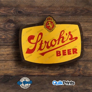 Strohs Beer Sticker 3 Sizes to Choose From - Etsy