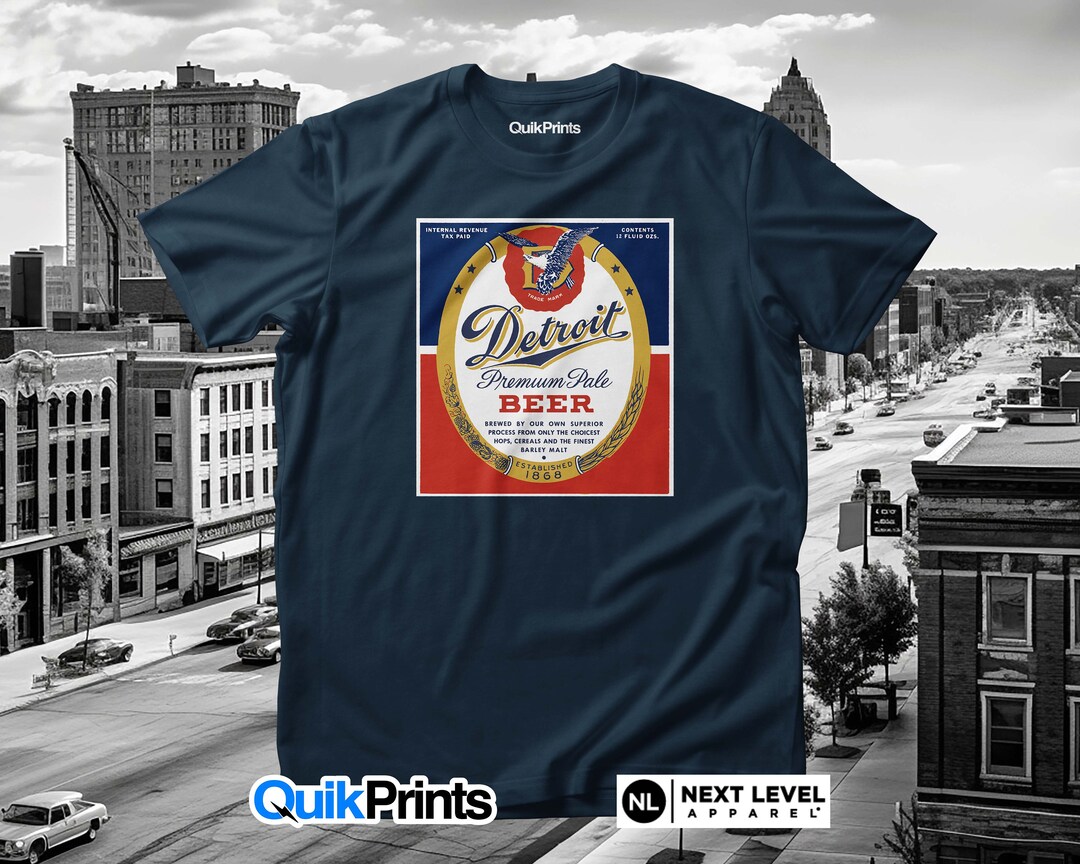 Detroit Beer Detroit Vintage Brewery Premium Shirt Adult and Big & Tall ...