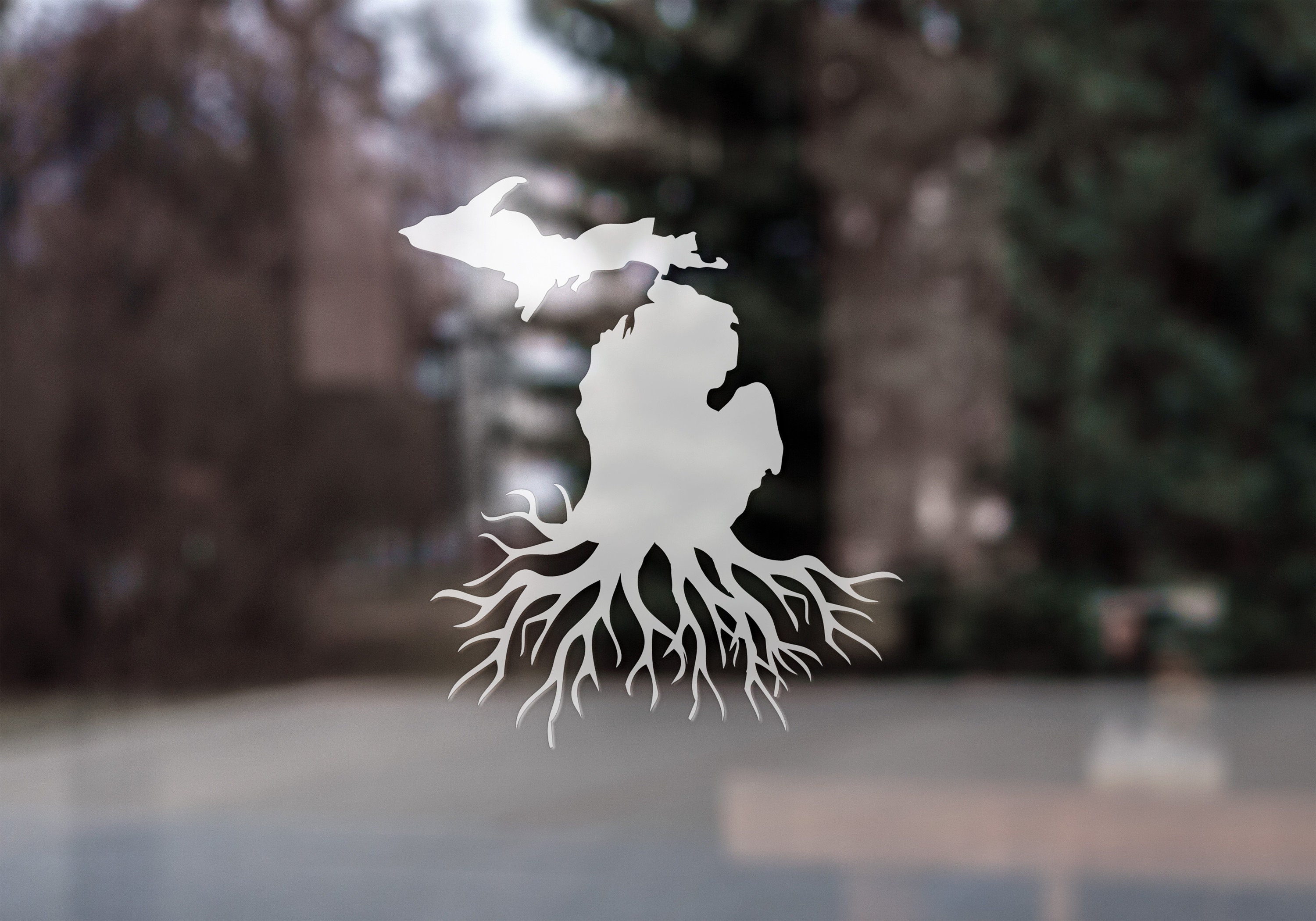 Michigan Roots Custom Vinyl Decal - Etsy