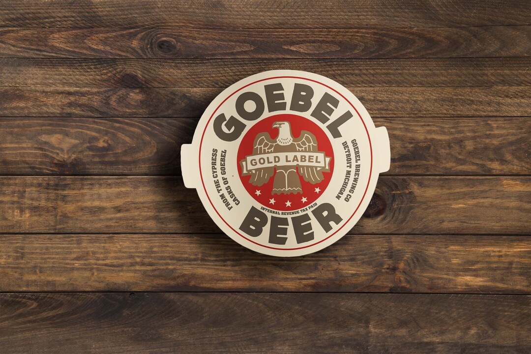 Goebel Gold Label Beer Sticker 4 Sizes to Choose From - Etsy