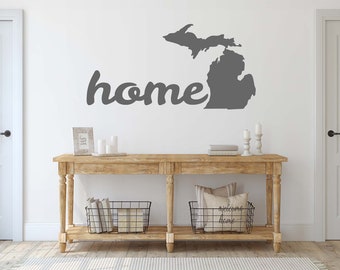 Funny Michigan Decal Talk to the Hand Car Decal / Pure Michigan Home ...