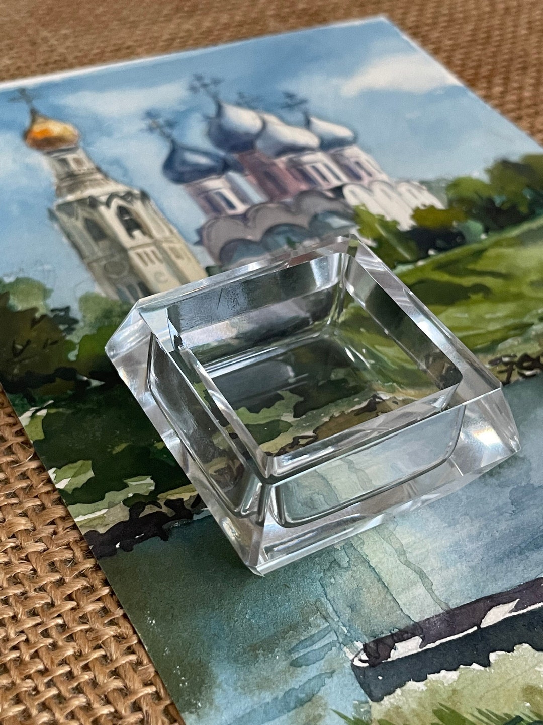 Vintage Cut Crystal Salt Cellar - Etsy