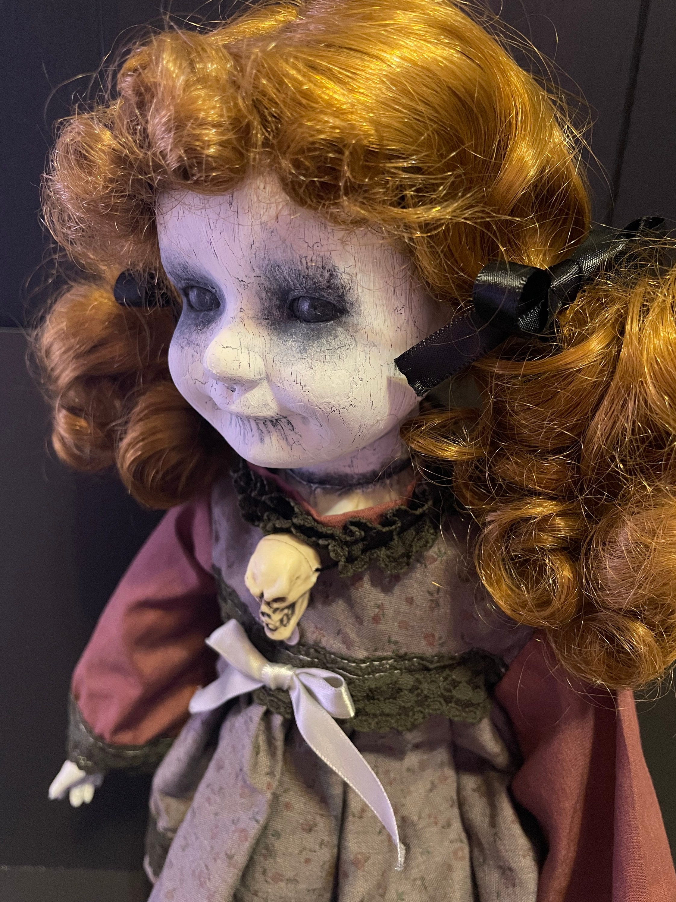 Ghostly Gertrude Scary Creepy Ooak Doll Etsy