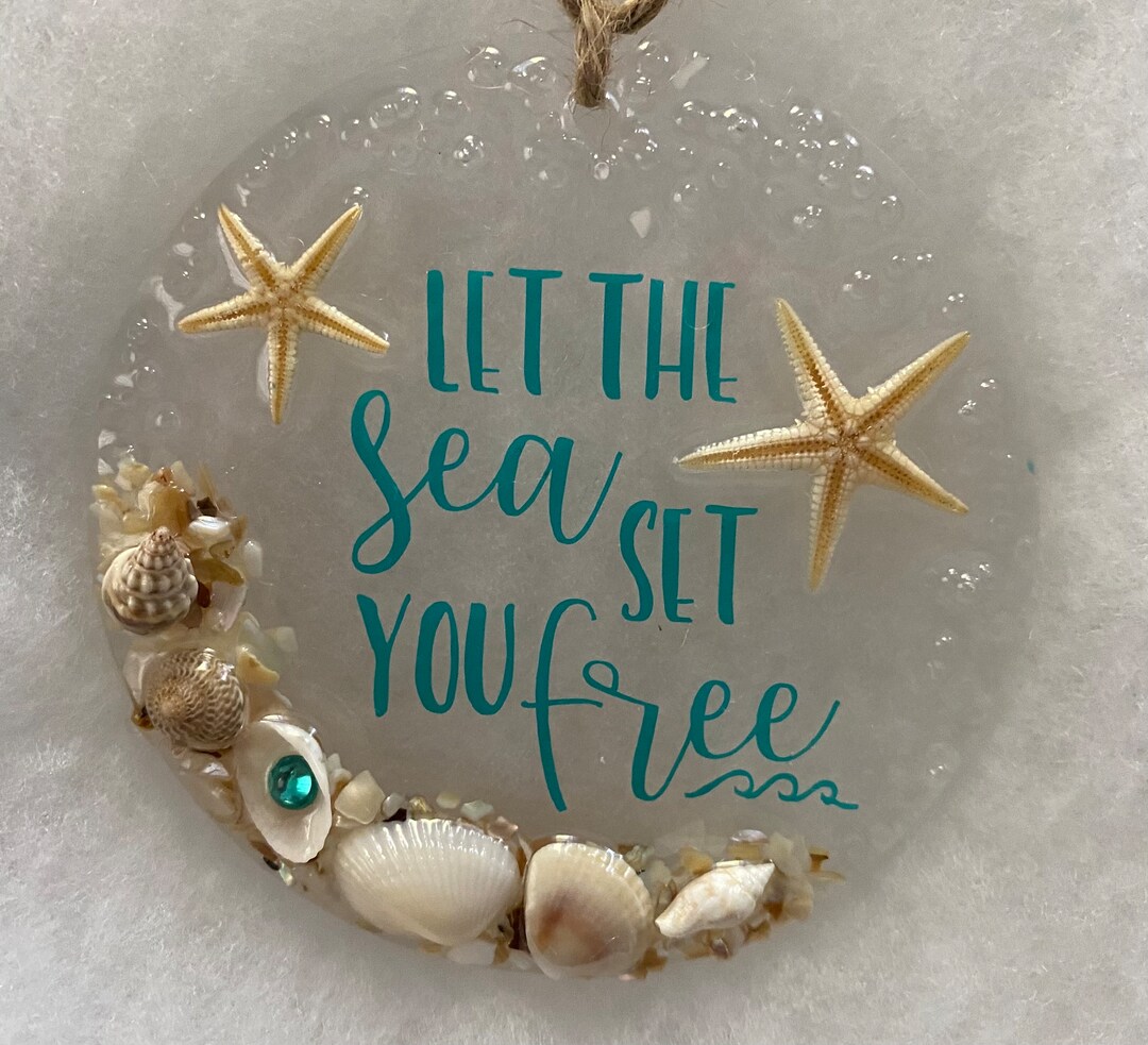 Beach/seashell Suncatcher Ornament - Etsy
