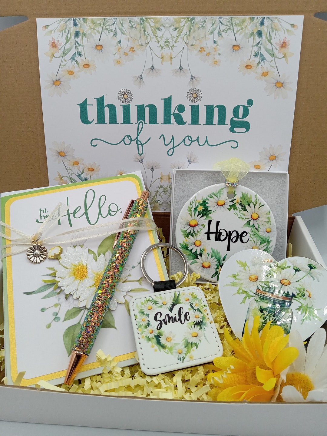 Daisy Gift Box Set. 8 Items Included. choose Your Own Sentiment ...