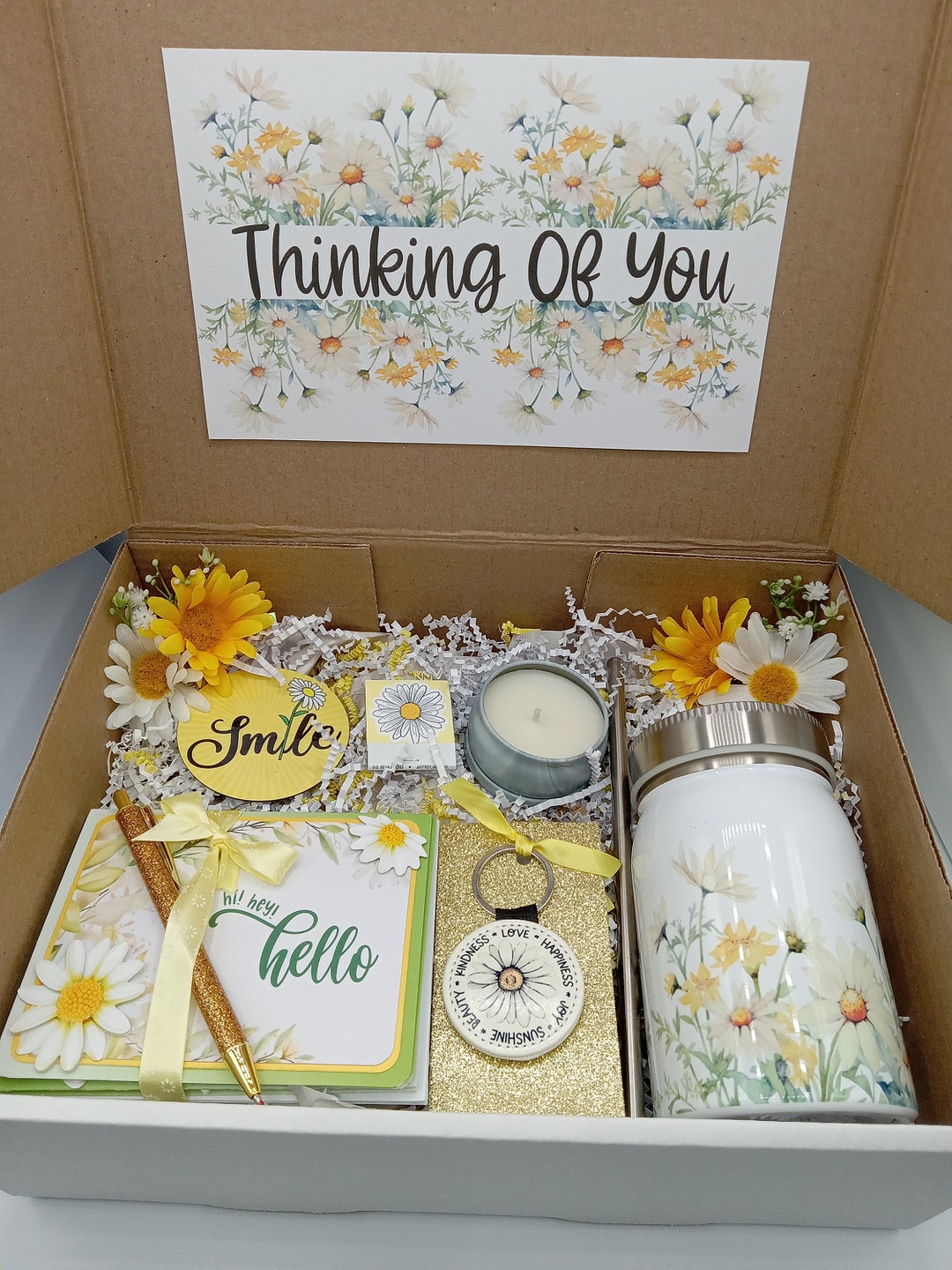 Daisy Gift Box Set. choose Your Own Sentiment/occasion. - Etsy