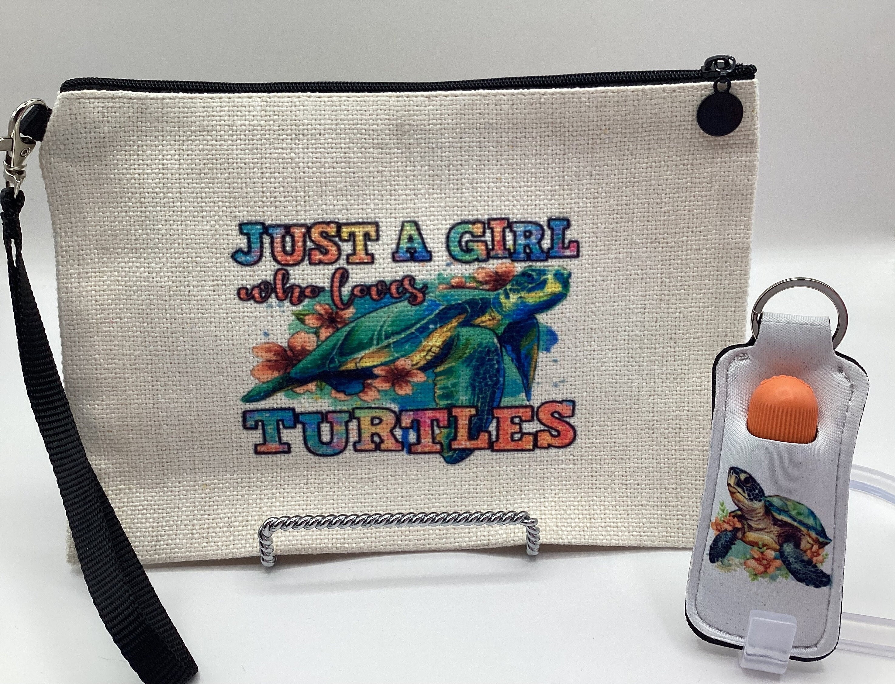 Sea Turtle just a Girl Who Loves Turtles Key Chain & Lip Balm Gift Set ...