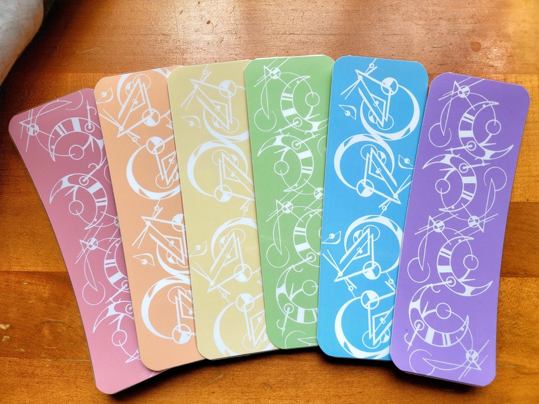 Abstract Rainbow Laminated Bookmarks – Handmade Pastel Set - Etsy