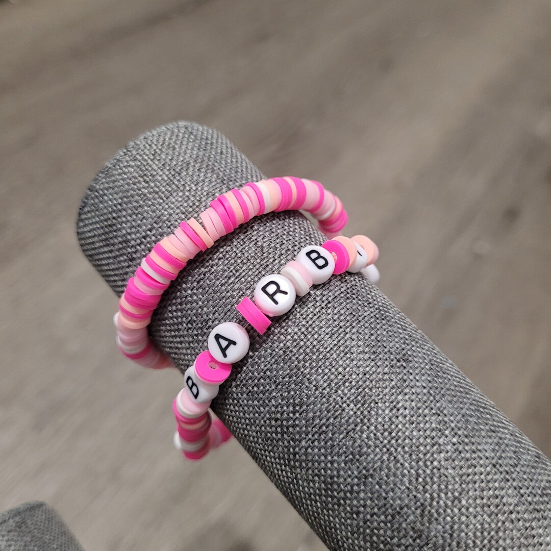 Barbie Clay Bead Bracelets- Set of 2 - Etsy