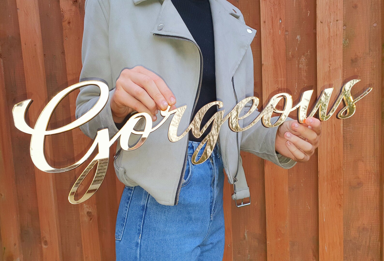 Large Mirror Acrylic Personalised Name Wall Sign Plaque - Etsy UK