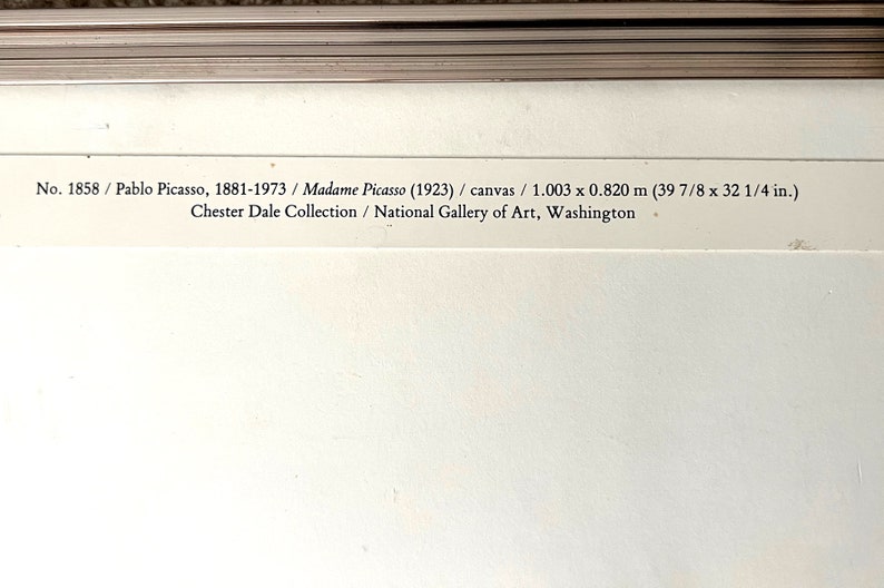 Madame Picasso Framed Lithographic Reproduction Pablo Picasso Chester ...