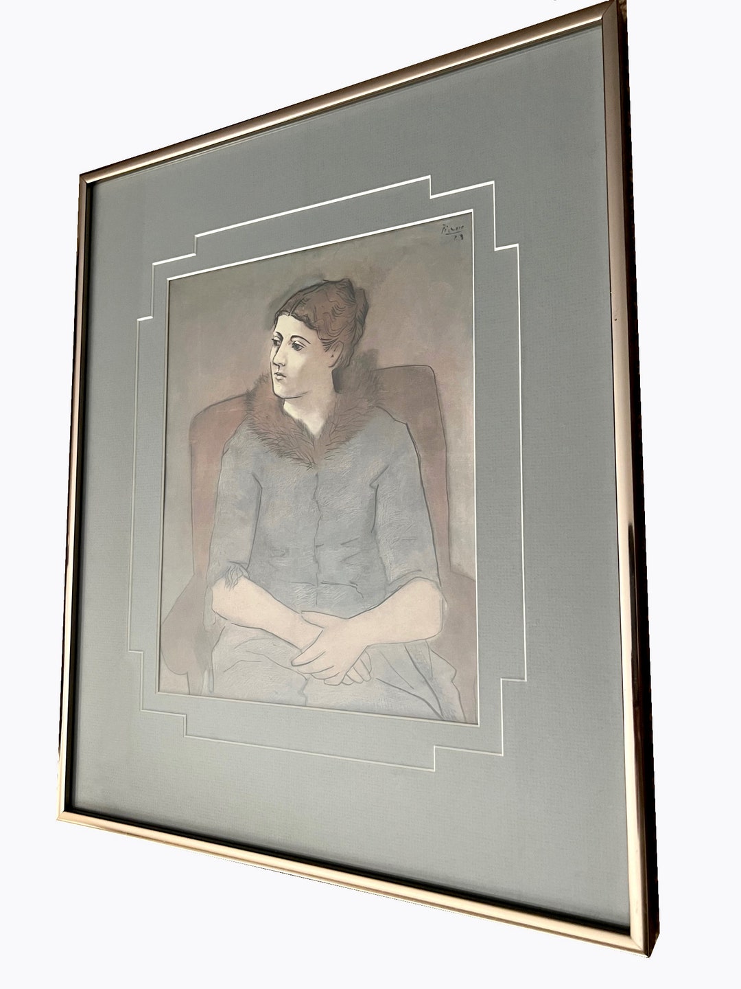 Madame Picasso Framed Lithographic Reproduction Pablo Picasso Chester ...