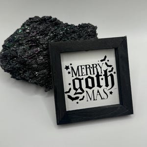 Merry Gothmas Mini Reverse Canvas Home Decor - Etsy