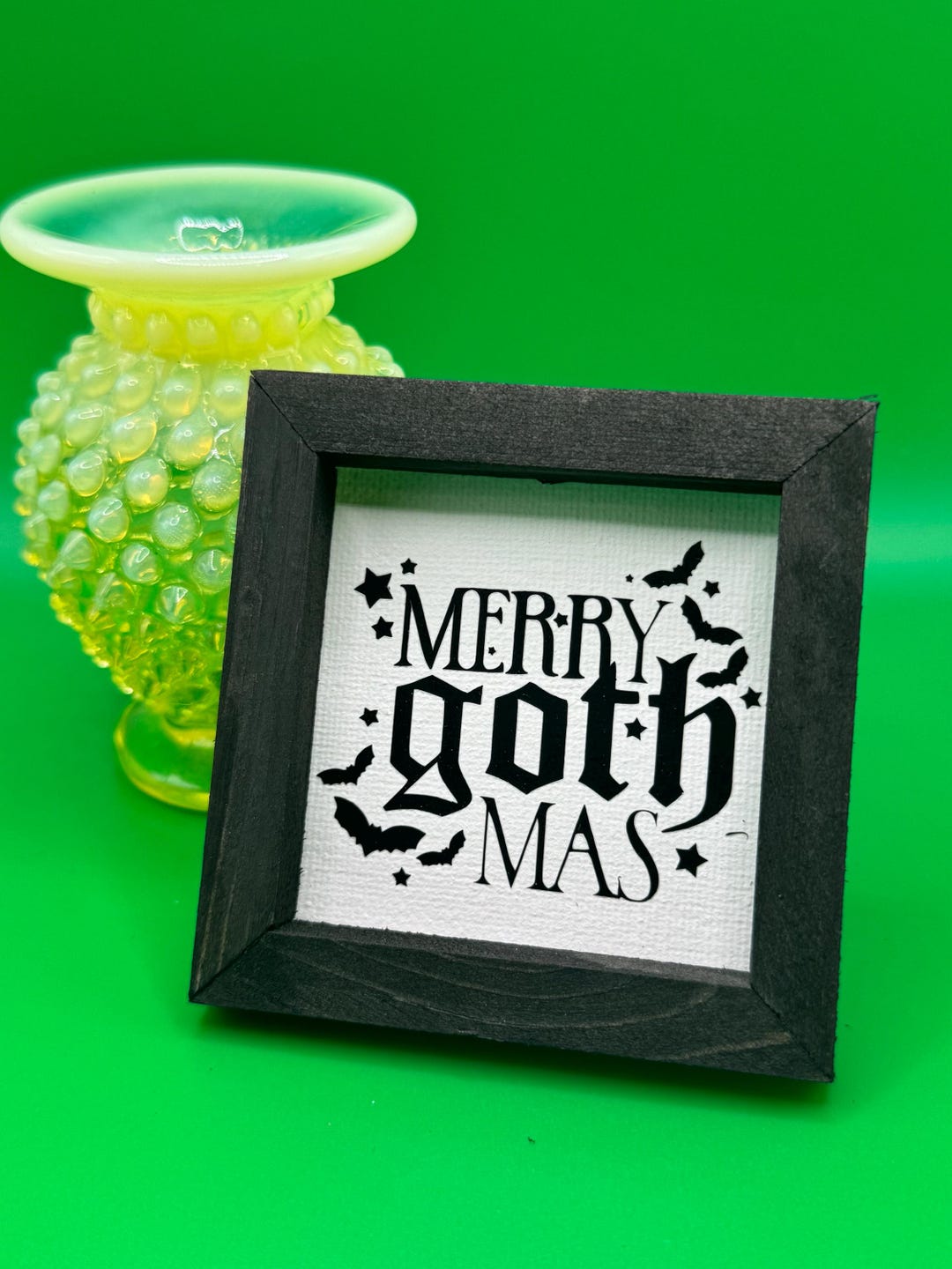 Merry Gothmas Mini Reverse Canvas Home Decor - Etsy