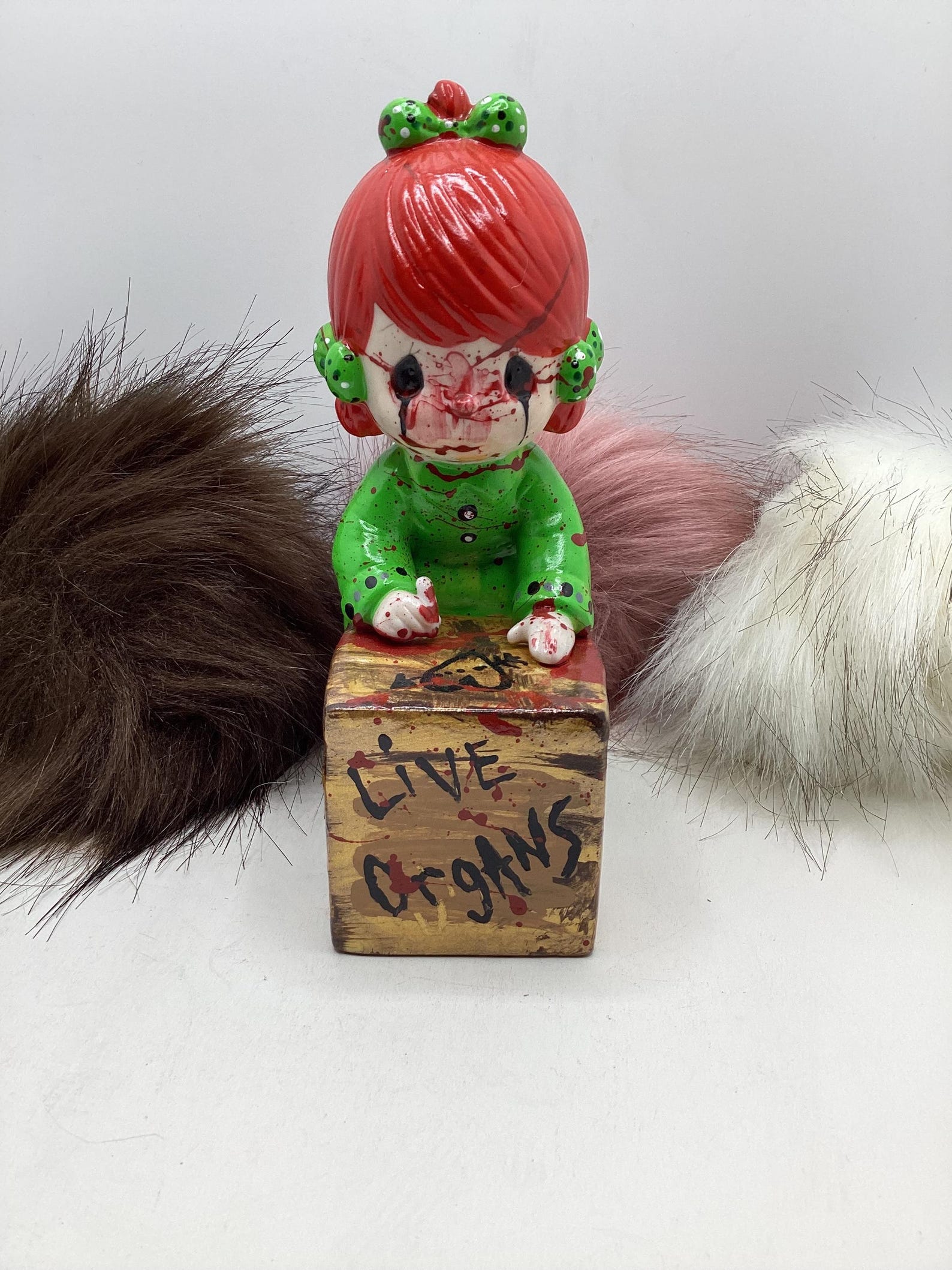 Little Girl - With Live Organs Box Creepily Odd ( Precious) Moments - Etsy