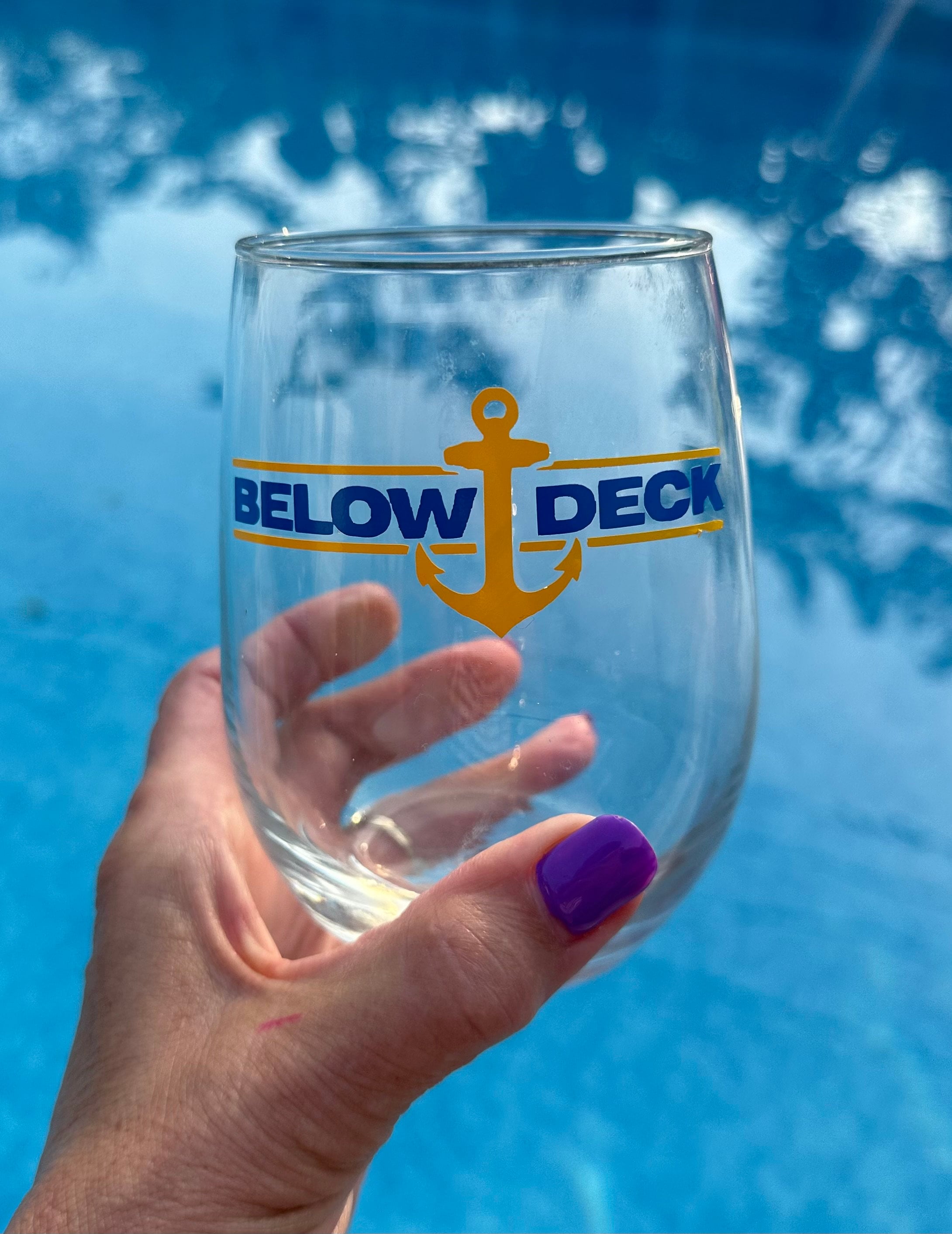 Below Deck Wine Glass - Etsy