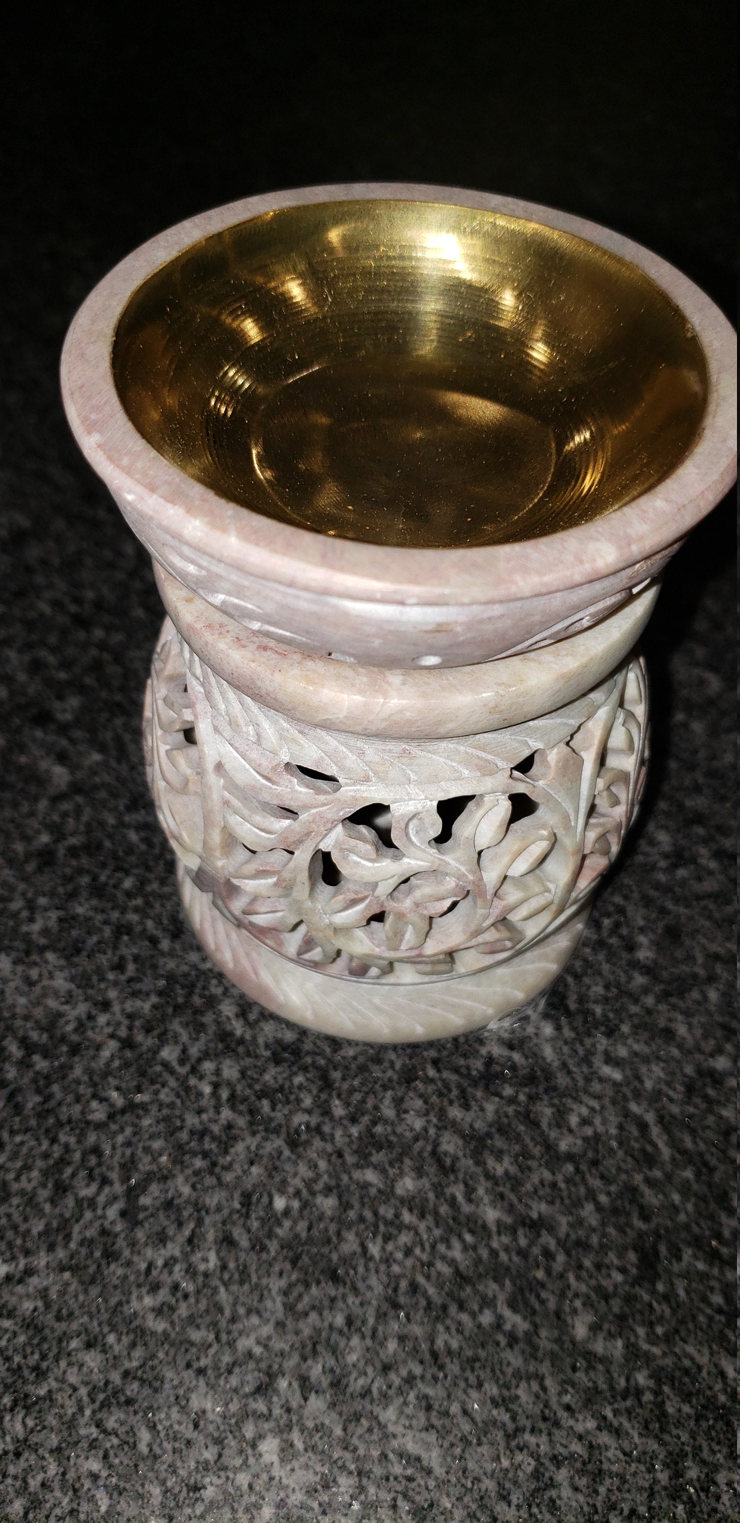 Handmade, Natural Stone Essential Oil Warmer and Fragrance Diffuser for ...