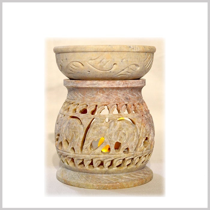 Handmade Natural Stone Essential Oil Warmer and Fragrance | Etsy