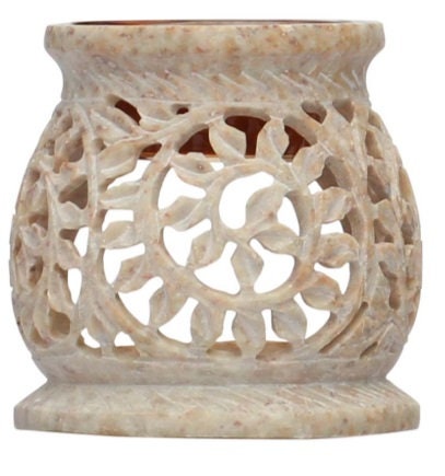 Handmade, Natural Stone Essential Oil Warmer and Fragrance Diffuser for ...