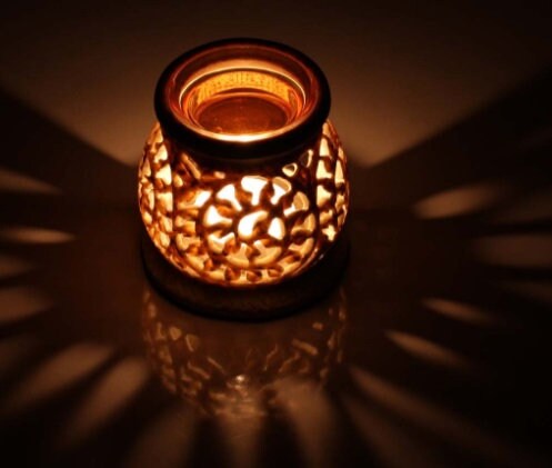 Handmade, Natural Stone Essential Oil Warmer and Fragrance Diffuser for ...