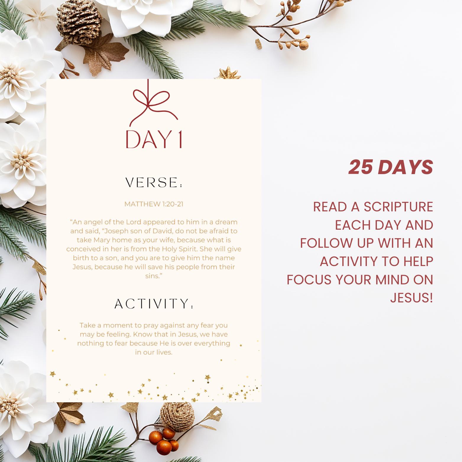 Advent Calendar Cards, Printable Advent Calendar, Family Advent Cards ...