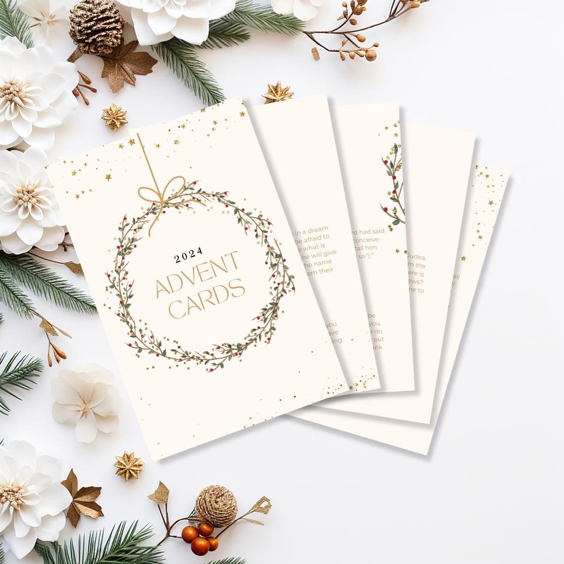 Advent Calendar Cards, Printable Advent Calendar, Family Advent Cards ...
