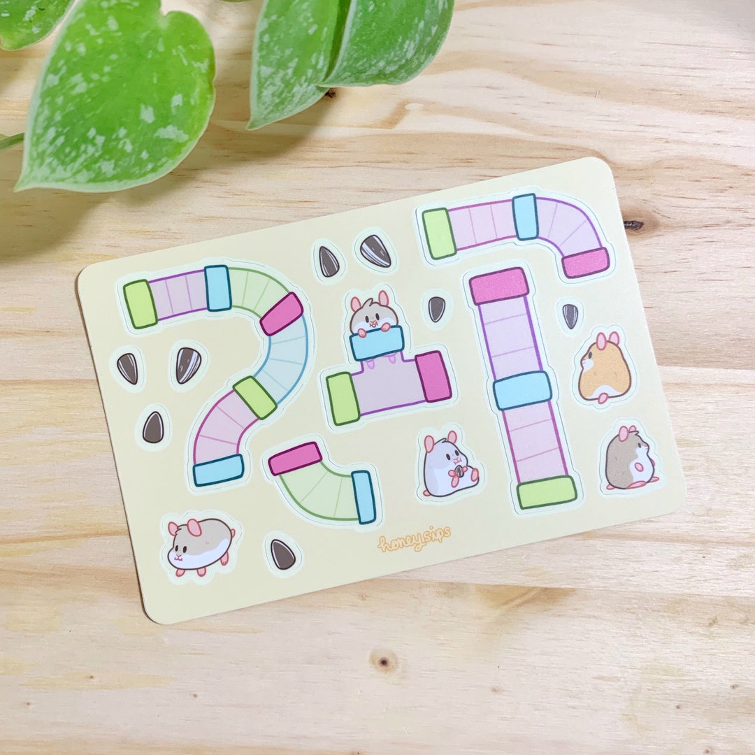 Hamster Vinyl Sticker Sheet - Etsy