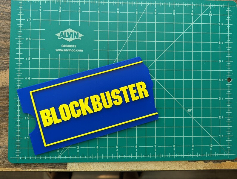 Blockbuster 3D Printed Art Logo Shelf Display Torn Ticket - Etsy