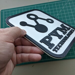 Pym Technologies Tech Emblem Logo 3D Printed Wall Sign Marvel Avengers ...