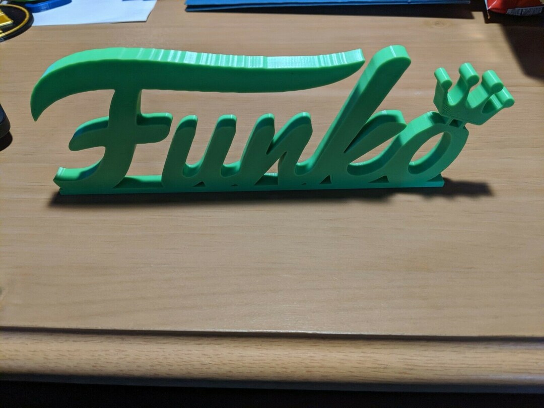 Funko Script Logo 2016 Shelf Sign Display Stand Solid Colors 3D Printed ...