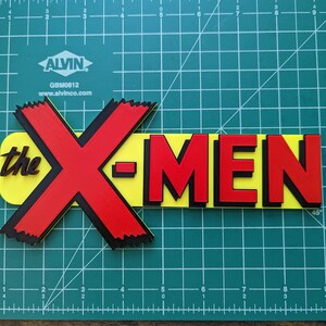 X-MEN Vintage Classic 3D Printed Display Logo Mount Marvel Silver Age ...