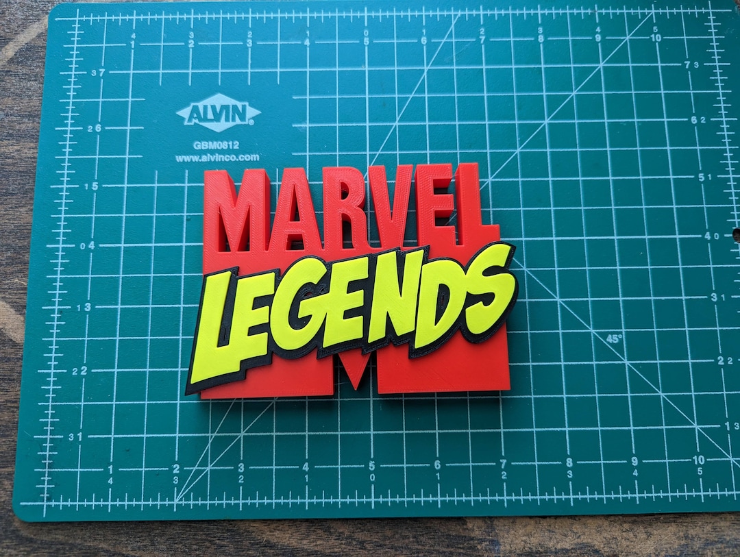 Marvel Legends Custom Design 3D Printed Sign Logo Display Wall Shelf - Etsy