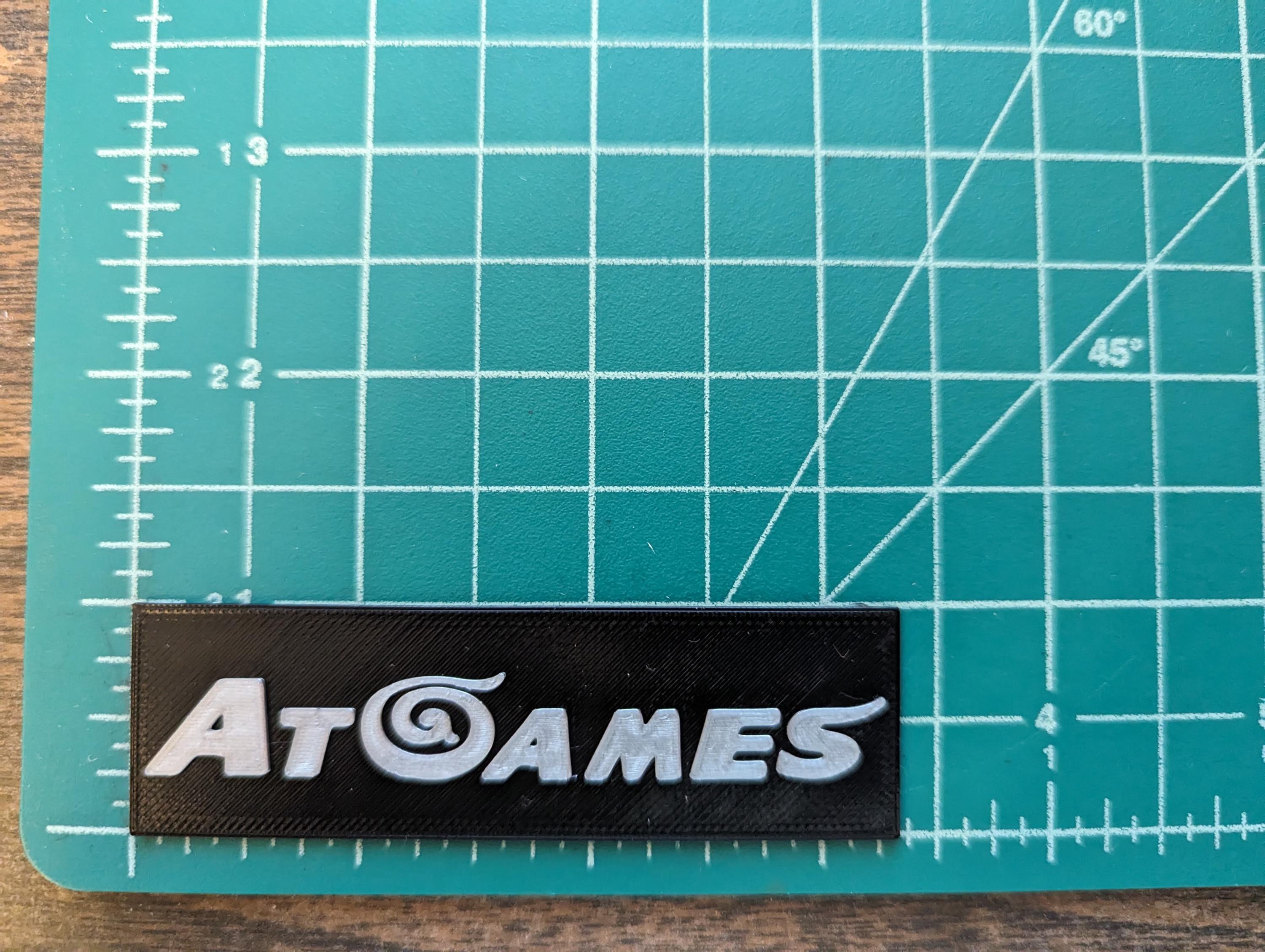 Atgames Logo Legends Pinball Coin Door Mod Badge 3D Printed - Etsy