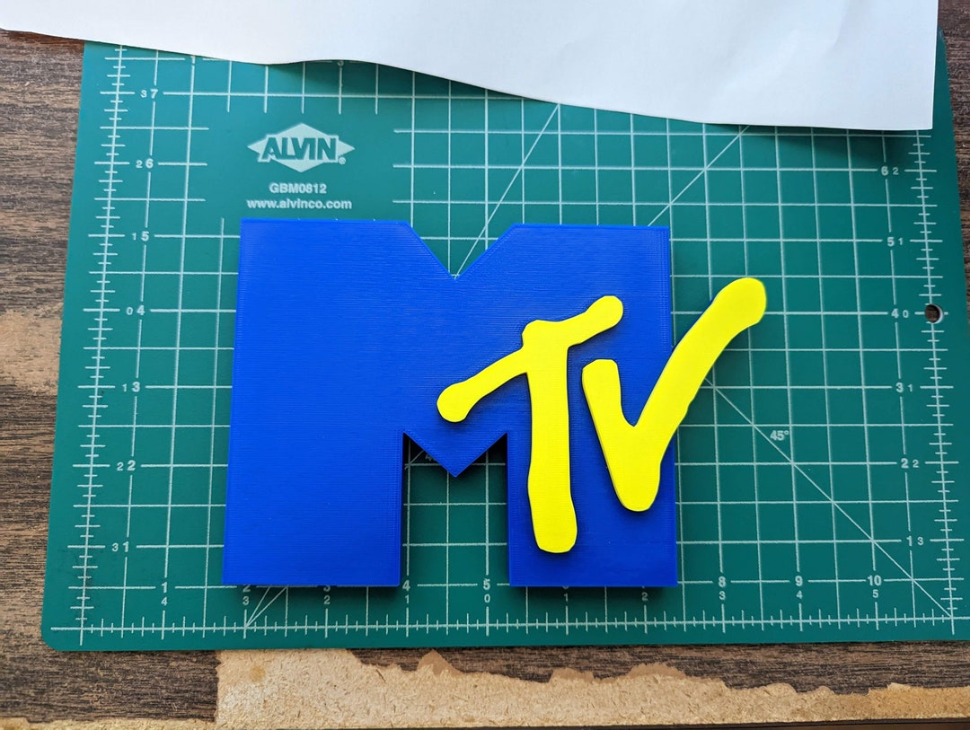 MTV Logo Display Shelf Stand 3D Printed Art Many Colors - Etsy