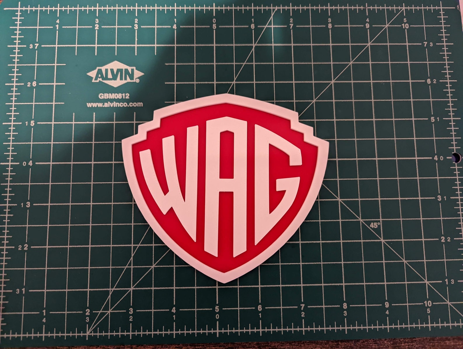Warner Animation Group WAG WB Bros 3D Printed Logo Shield Wall - Etsy India