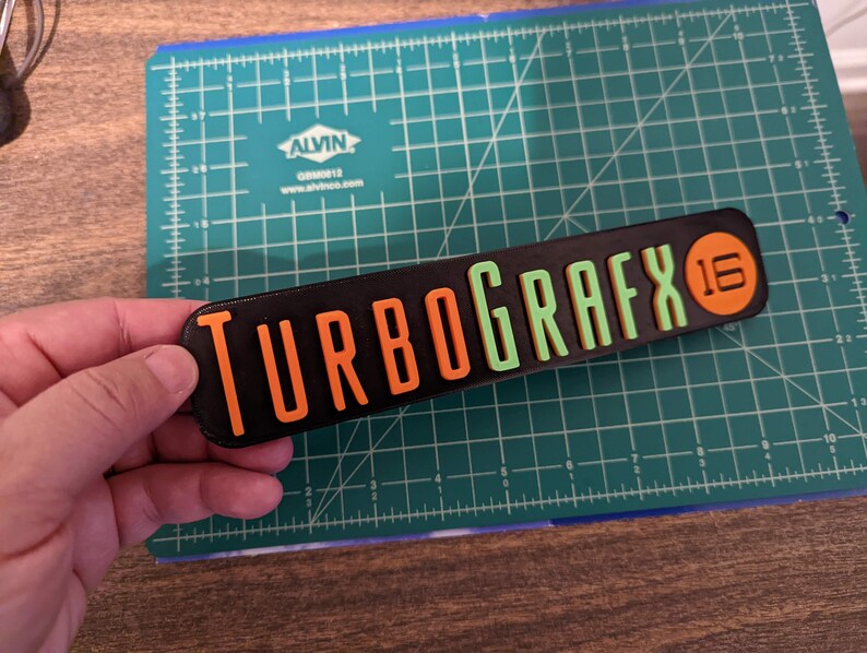 Turbografx 16 3D Printed Logo Shelf Display Wall Turbo Grafx - Etsy