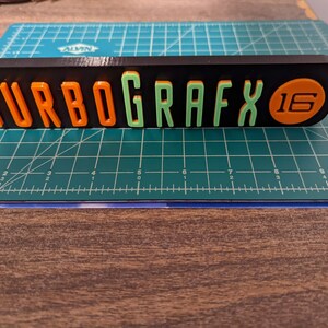 Turbografx 16 3D Printed Logo Shelf Display Wall Turbo Grafx | Etsy