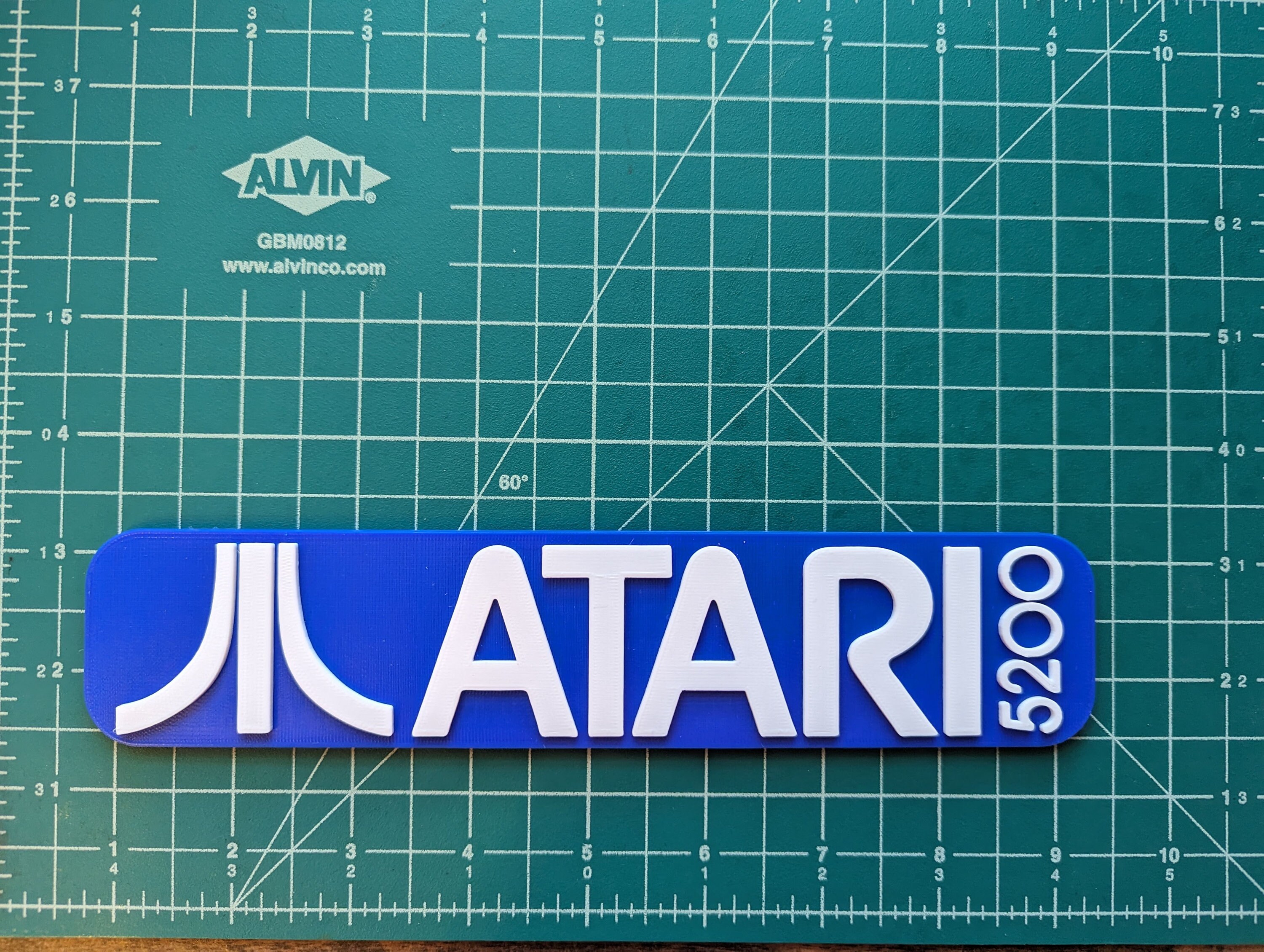 Atari 5200 Video Game Logo Sign 3D Printed Videogame Shelf - Etsy