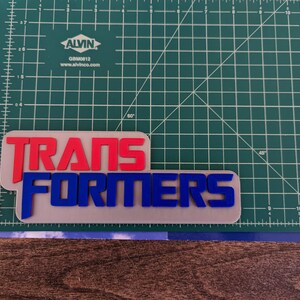 Transformers Logo Sign Display Shelf Wall 3D Printed Color Art - Etsy
