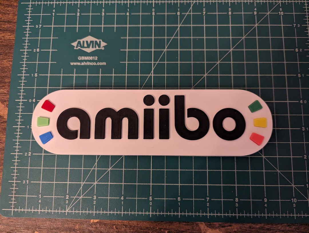 Amiibo 3D Printed Art Wall Shelf Logo Sign Display Nintendo - Etsy