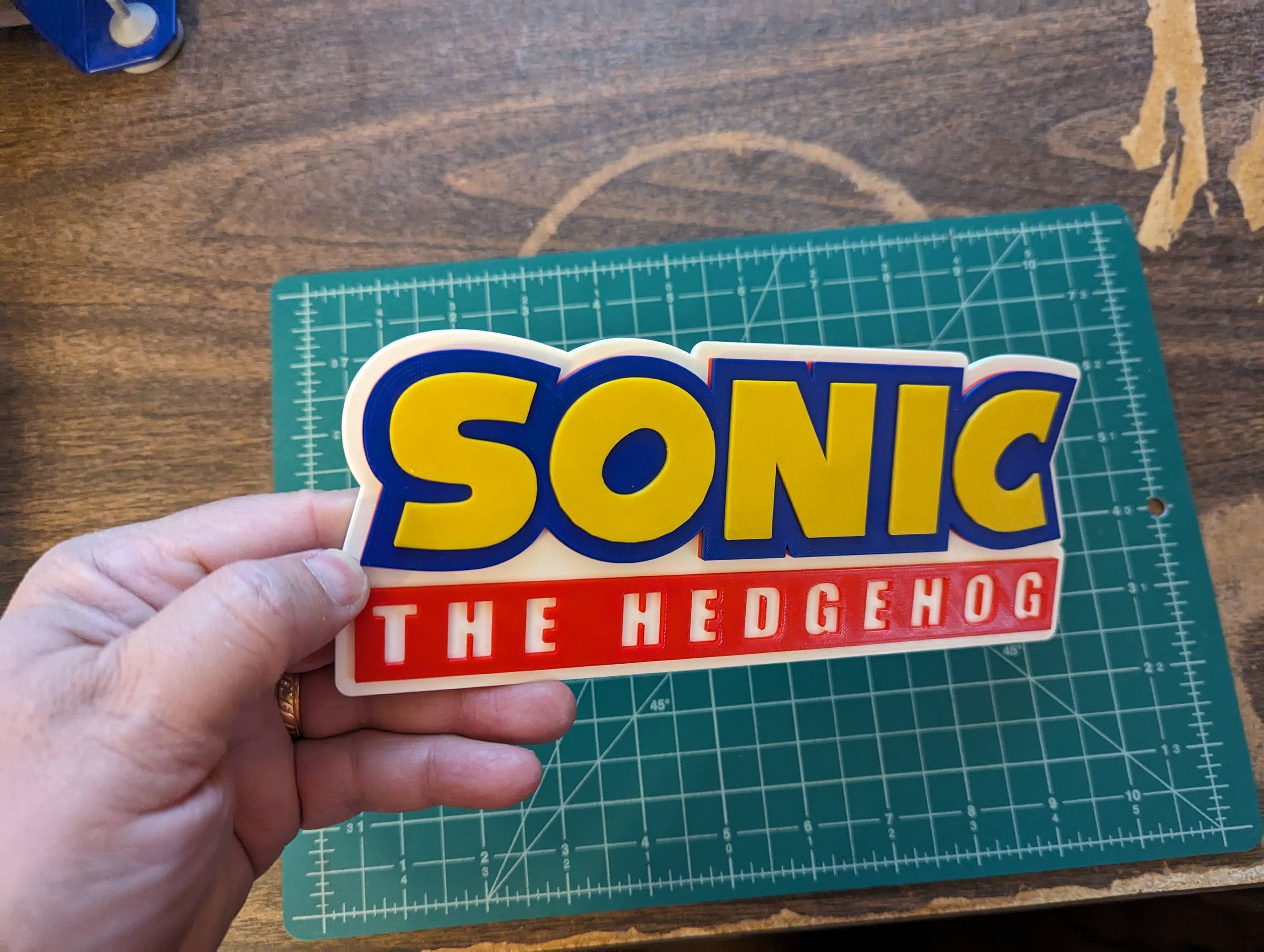 Sonic the Hedgehog Sega Sign 3D Printed Logo Display Wall Shelf - Etsy UK