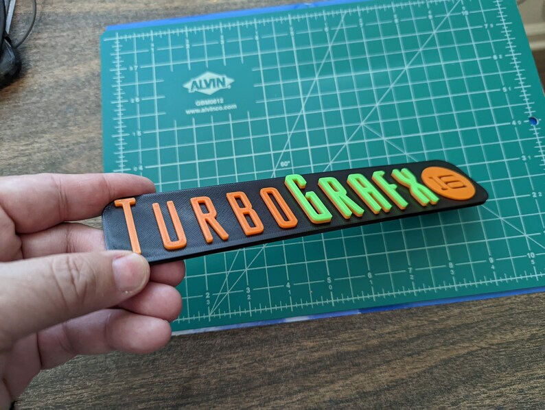 Turbografx 16 3D Printed Logo Shelf Display Wall Turbo Grafx - Etsy