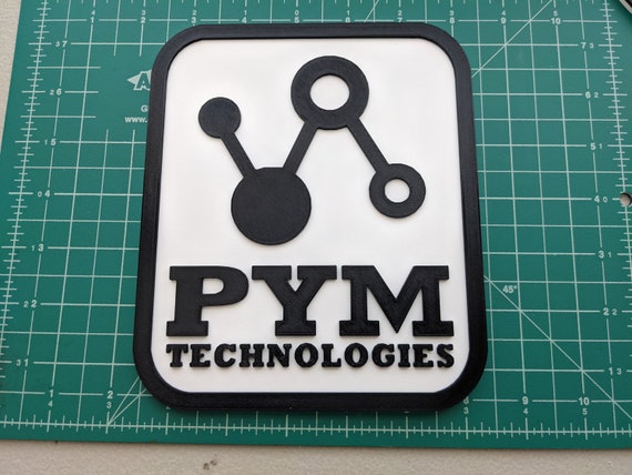 Pym Technologies Tech Emblem Logo 3D Printed Wall Sign Marvel - Etsy