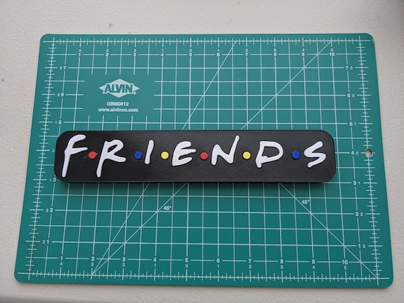 FRIENDS Logo 3D Printed Art TV Show Display Sign Shelf - Etsy
